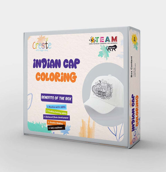 DIY Indian Cap Coloring Kit | 3years+ – Creste