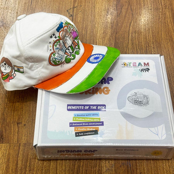 DIY Indian Cap Coloring Kit | 3years+ – Creste